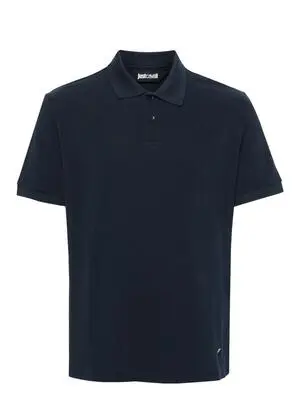 Just Cavalli Piqué-weave Polo Shirt - Blue