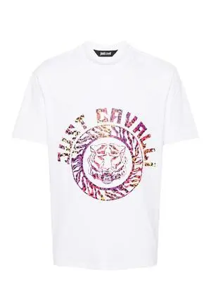 Just Cavalli Logo-print Cotton T-shirt - White