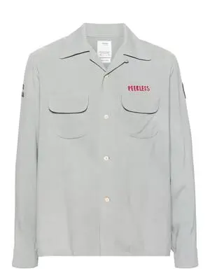Visvim Keesey Logo-embroidered Shirt - Grey