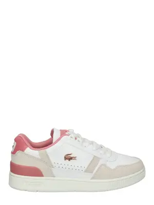 Lacoste T-clip Leather Sneakers - White