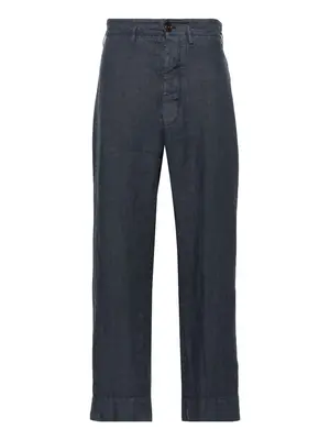 VIVIENNE WESTWOOD Cropped Linen Trousers - Blue