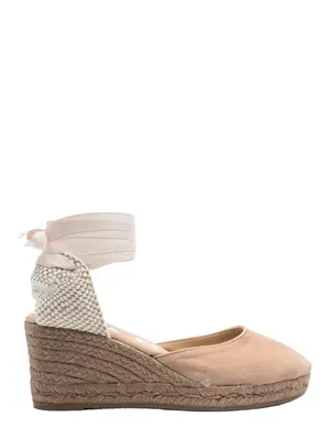 Manebí Hamptons 75mm Wedge Espadrilles - Neutrals