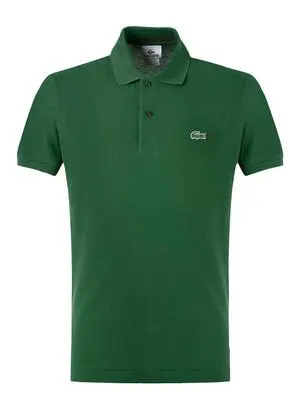 Lacoste Logo-patch Short-sleeve Polo Shirt - Green