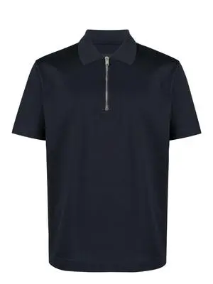 Givenchy Half-zip Cotton Polo Shirt - Blue
