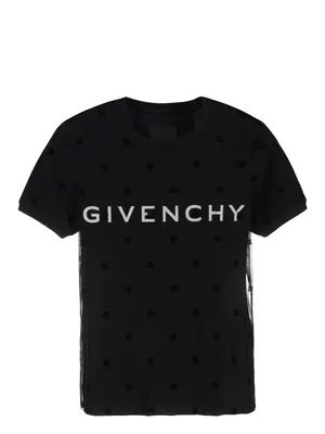 Givenchy Logo-print Layered-effect T-shirt - Black