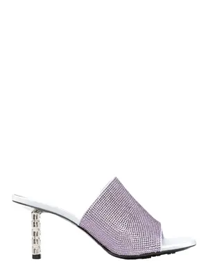 Givenchy G Cube Embellished Mules - Purple
