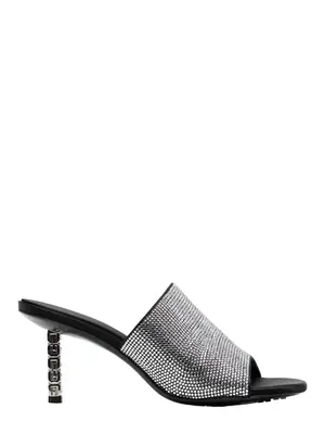 Givenchy 70mm G Cube Sandals - Silver