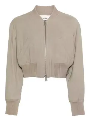 Ami Padded Bomber Jacket - Neutrals