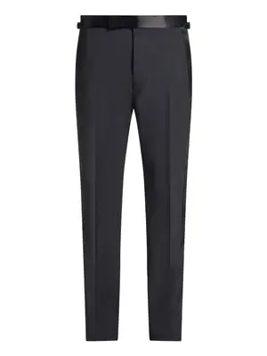 TOM FORD Straight-leg Tailored Trousers - Black