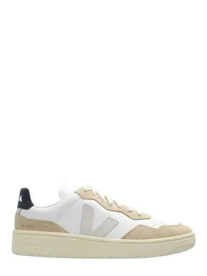 VEJA V-90 Leather Sneakers - White
