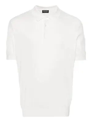 Zegna Cotton Polo Shirt - White
