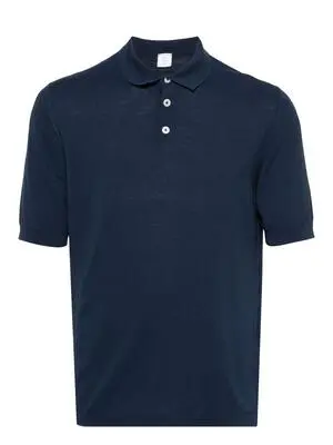 Eleventy Cotton Polo Shirt - Blue