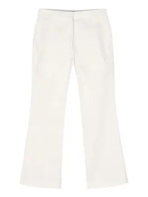 JIL SANDER Mid-rise Flared Trousers - White
