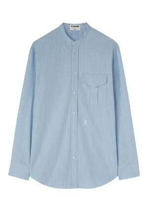 JIL SANDER Wednesday Striped Cotton Shirt - Blue