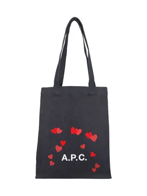 A.p.c. Lou Blondie Canvas Tote Bag - Blue