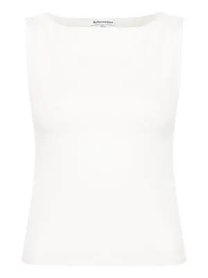 REFORMATION Dusk Boat-neck Top - White