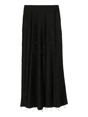 Simkhai Kade Fringe Maxi Skirt - Black