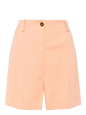 Patou Tailored Virgin Wool-blend Shorts - Orange