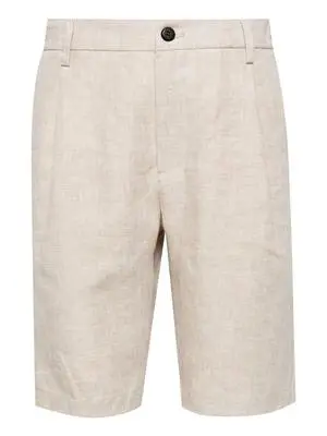 Eleventy Linen Bermuda Shorts - Neutrals