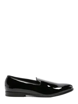 DOUCAL'S Patent Leather Loafers - Black