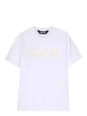 Just Cavalli Logo-print Cotton T-shirt - White