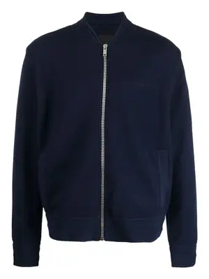 Givenchy 4g-motif Wool Bomber Jacket - Blue