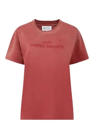 MAISON MARGIELA Logo-print T-shirt - Red