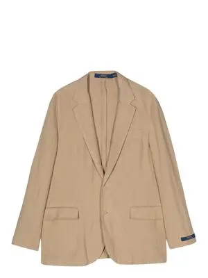 Polo Ralph Lauren Single-breasted Linen Blazer - Neutrals