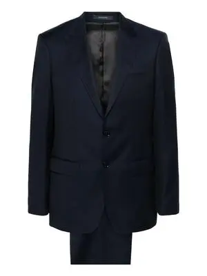 Boggi Milano Single-breasted Wool Suit - Blue