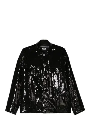 Junya Watanabe Sequined Shirt Jacket - Black