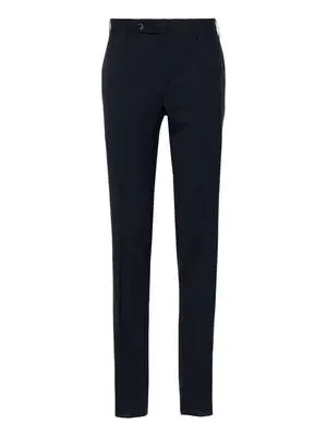 PT TORINO Mid-rise Slim-fit Trousers - Blue