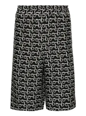 Burberry Elasticated-waistband Silk Shorts - Black