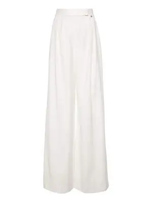 NISSA High-waist Palazzo Pants - White