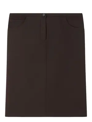 COURREGES Courrèges Low-Waist Midi Skirt