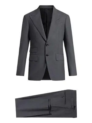 TOM FORD Single-breasted Straight-leg Suit - Grey