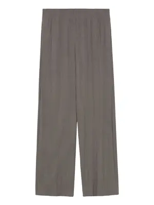 B+AB Ribbed Wide-leg Trousers - Grey