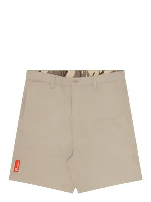 AAPE BY *A BATHING APE® Logo-appliqué Chino Shorts - Neutrals
