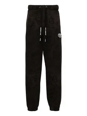 AAPE BY *A BATHING APE® Graphic-print Drawstring Track Pants - Black