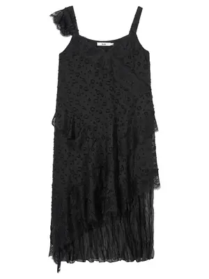 B+AB Lace-trimmed Midi Dress - Black