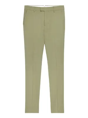 Ami Tailored Virgin Wool Trousers - Green