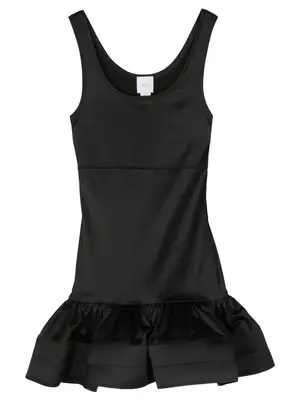 PATOU Patou Ruffled Satin Tank Dress
