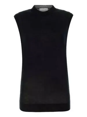 Sportmax Round-neck Tank Top - Black