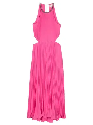 MICHAEL KORS Michael Michael Kors Plissé Midi Dress