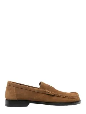 Loewe Campo Suede Penny Loafers - Brown