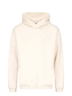 MAISON MARGIELA Logo-embroidered Cotton Hoodie - Neutrals