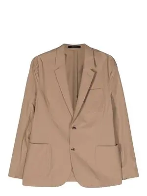 Paul Smith Single-breasted Cotton Blazer - Neutrals