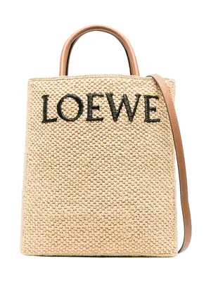 Loewe Raffia Tote Bag - Neutrals