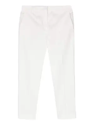 Max Mara Lince Mid-rise Tapered Trousers - White