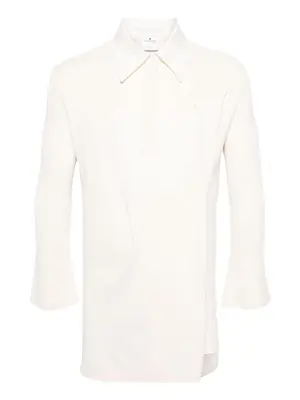 COURREGES Twist-detail Polo Dress - White
