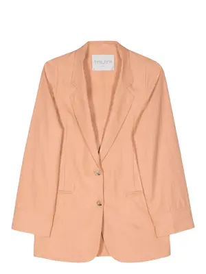 FORTE_FORTE Italian-vents Twill Blazer - Neutrals